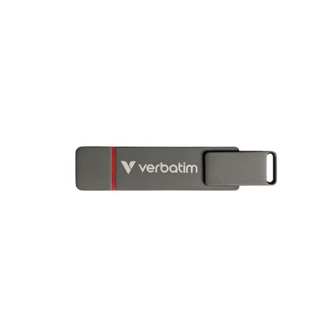 Verbatim Dual Quickstick Usb C Usb A Flash Drive Usb Flash Laufwerk Beständiges Metallgehäuse
