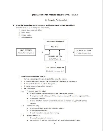 3110003 Programming For Problem Solving Vidhyadeep University