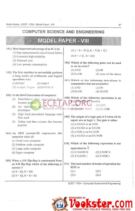 Ecetap 2016 Previous Model Papers Question Papers Eeeecesce