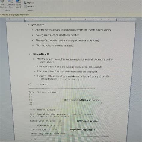 Solved Sing Or Displayed Improperly 2 3 Hw10a Testscores