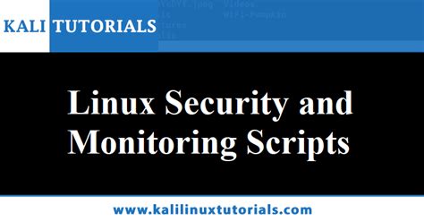 Lsms Linux Security And Monitoring Scripts
