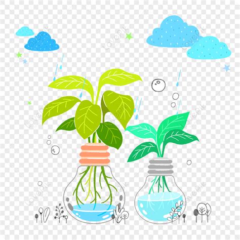 手繪環保主題創意種植素材PSD圖案素材免費下載可愛卡通圖片尺寸1000 1000px Lovepik