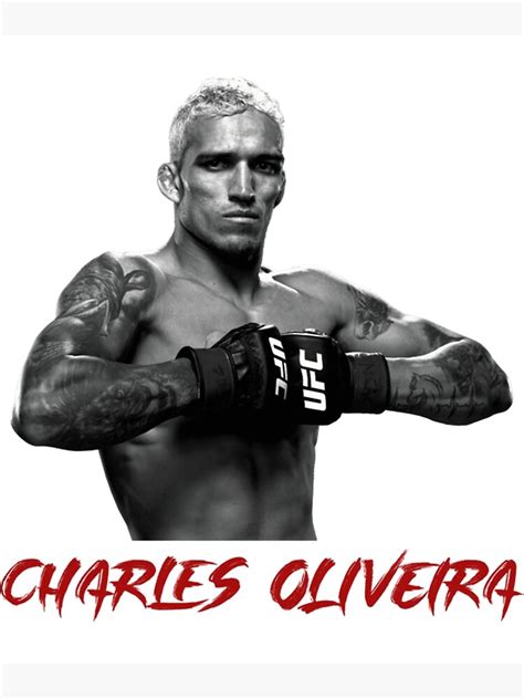 Charles Oliveira Poster For Sale By Bellcleopatrart Redbubble