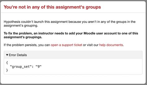 Troubleshooting Lms App Error Messages In Moodle Hypothesis