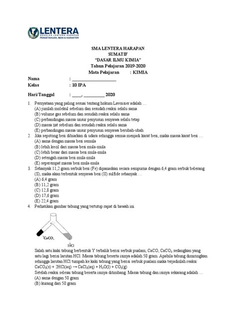 Sum Dasar Ilmu Kimia Fix Pdf