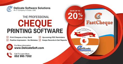 benefits of using cheque printing software