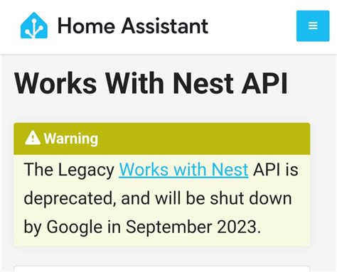 Need Help About A Google Nest Integration Issue Configuration Home Assistant Community