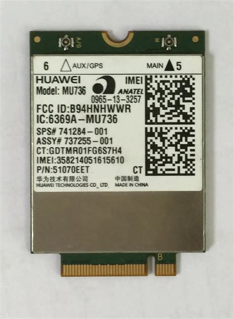 HUAWEI 3G LTE Module MU736 Quad Band Unlocked GPS NGFF AT T Swisscom DT For Ultrabook Tablet