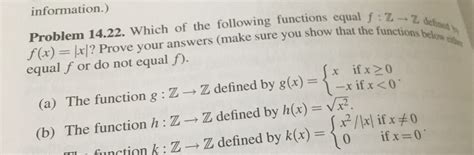 solved which of the following functions equal f z