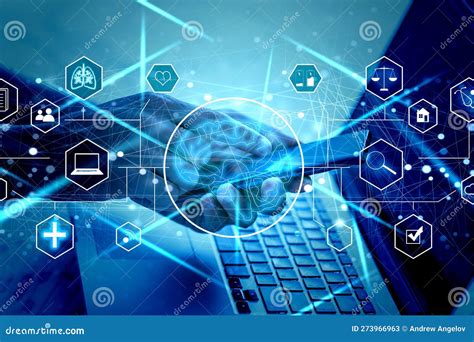 Artificial Intelligence And Communication Ai Technology Stock Image