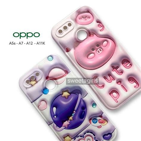 Jual Softcase Silicon Print Visual 3d Oppo A5s A7 A11k A12 Sama Ukuran