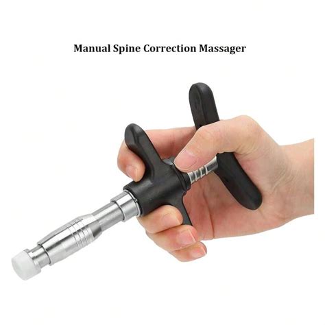 Spine Correction Machine Massage Gun Manual Spinal Massager Chiropractic Adjusting Tool For
