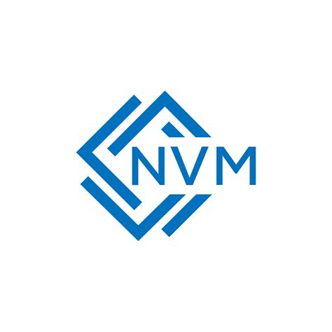 Nvm Letter Logo Design On White Background Nvm Creative Circle Letter Logo Concept Nvm Letter