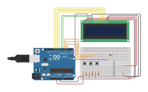 Circuit Design Lcd Menu Tinkercad