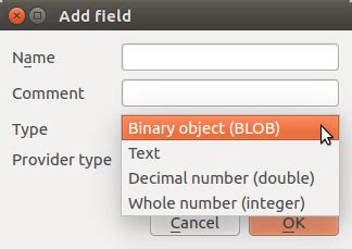 Bug Report Create Table Dialog Lists Useless Data Types For SpatiaLite QGIS