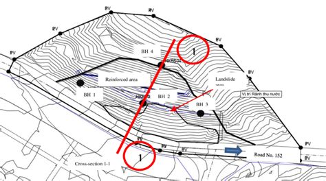 Geological Borehole Location Plan For Cross Section 1 1 Download Scientific Diagram