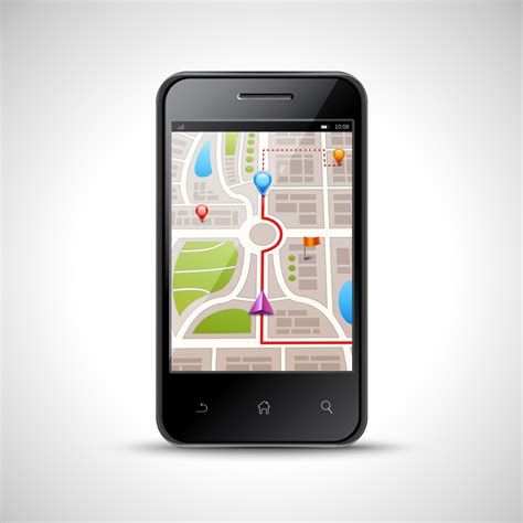 Smartphone Navigation Illustration 462056 Vector Art At Vecteezy