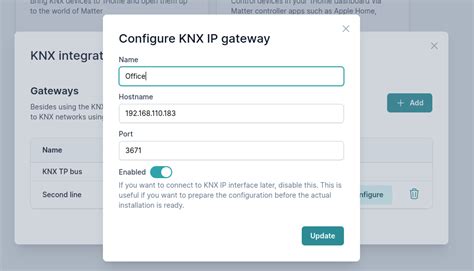 connecting to knx 1home server documentation