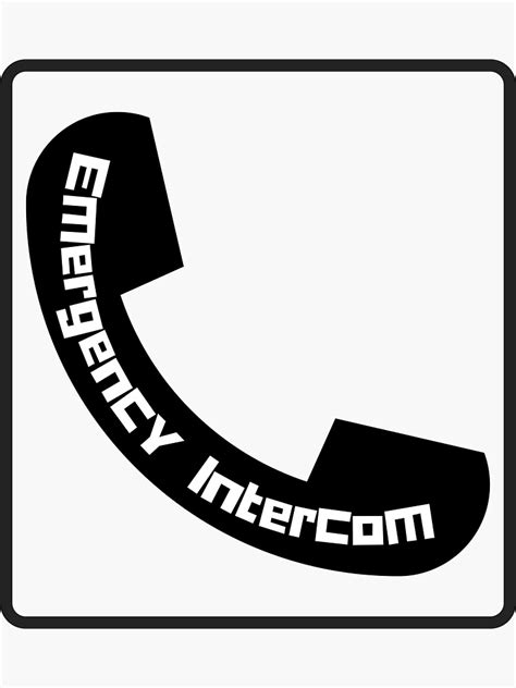 Emergency Intercom 6 Sticker For Sale By Senko77 Redbubble