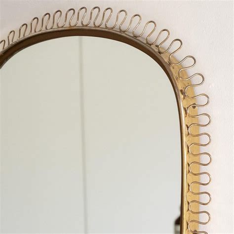 Vintage Loop Brass Mirror By Josef Frank At 1stdibs
