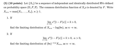 Solved Points Let Xn Be A Sequence Of Independent Chegg Com
