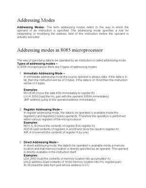 Memory Interfacing 8085 Memory Interfacing In 8085 Memory Is An Integral Part Of A