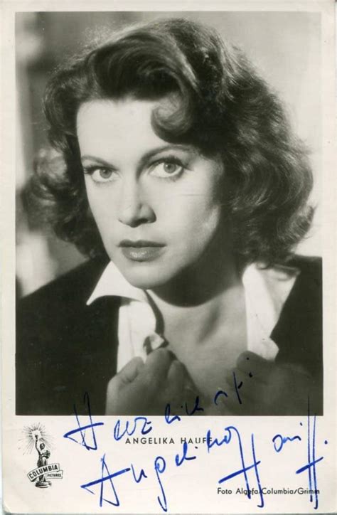 Angelika Hauff Autograph Signed Vintage Photograph