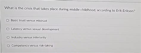 Solved What Is The Crisis That Takes Place During Middle