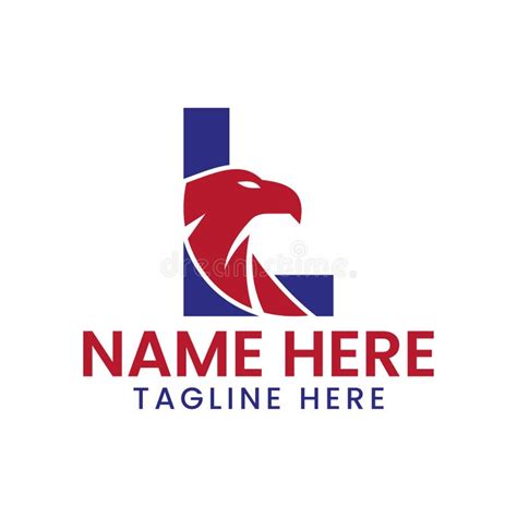 Letter L Eagle Logo Design Vector Template Stock Vector Illustration