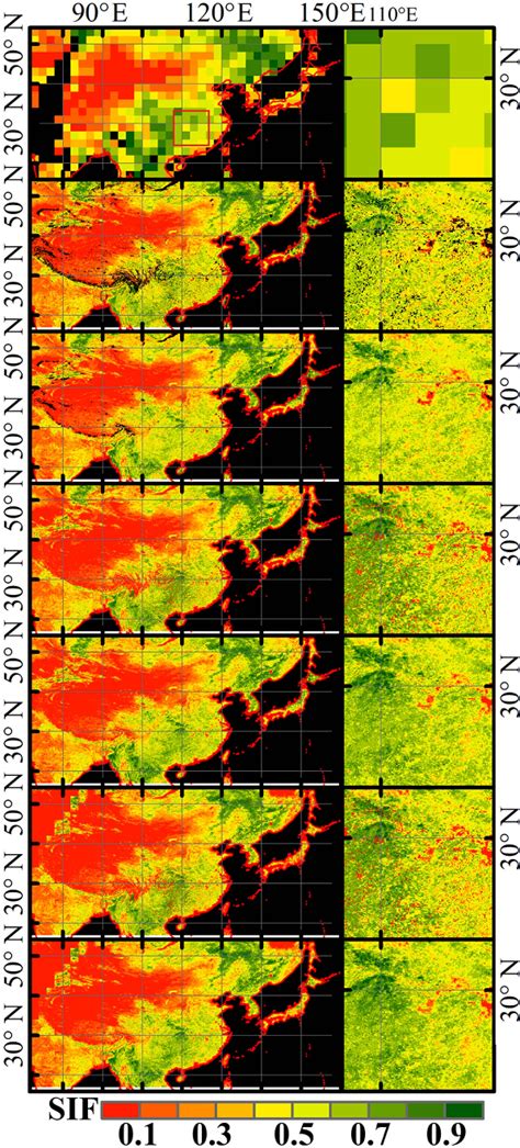 Figure 5 From Downscaling Solar Induced Chlorophyll Fluorescence To A 005° Monthly Product