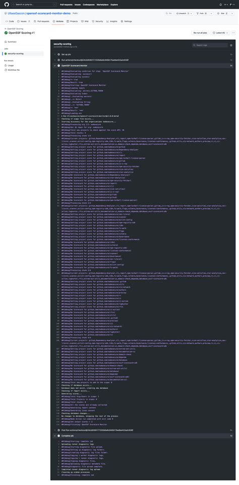 Setup Ossf Scorecard Reporting For Nodesecure · Issue 21 · Nodesecure
