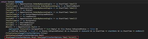 Invalid Column Name When Using Skip And Take On Working Query
