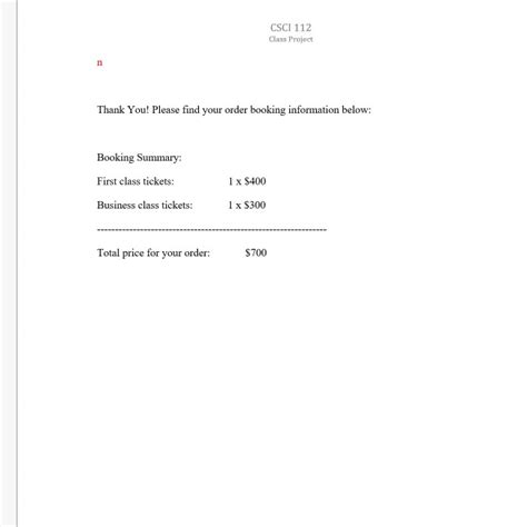 Solved Csci 112 Class Project Project Descriptioin Wrile A