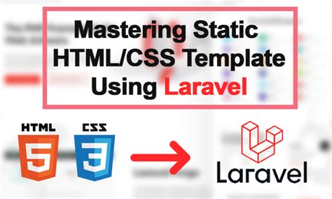 Master Your Static Site Template Using Laravel By Mahide44 Fiverr