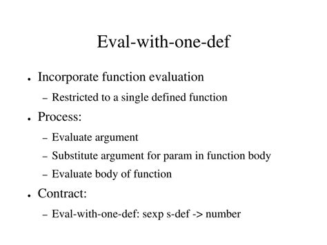 Ppt Meta Circular Evaluation Functions Powerpoint Presentation Free Download Id3217697