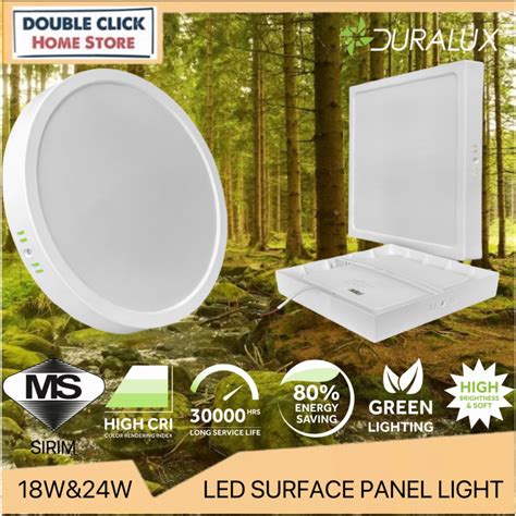 Sirim Duralux Led Downlight Surface Downlight W W Round Square Warmwhite