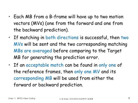 Ppt Fundamentals Of Multimedia Chapter 11 Mpeg Video Coding I Mpeg 1