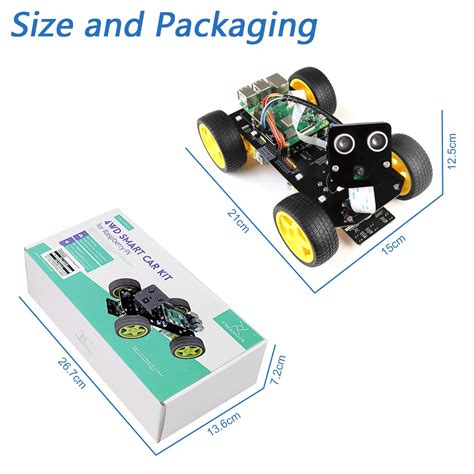 Freenove 4wd Smart Car Kit For Raspberry Pi 5 4 B 3 B Zero 2 W Face Tracking Line Tracking