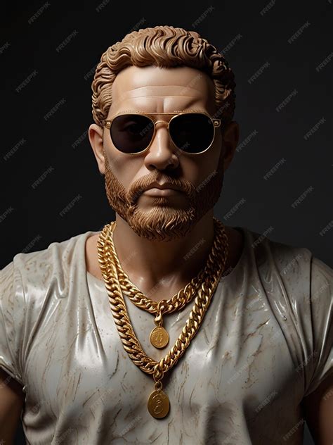 Majestic Beauty Of Greek Style Marble Statues Premium Ai Generated Image