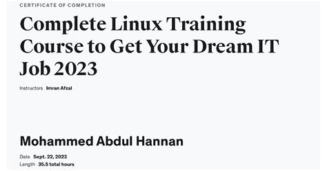 Linux Certificate
