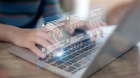 Online Questionnaire With Checkboxes Filling Survey Form On Internet Questionnaire Document To