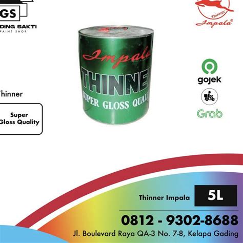 Jual Thinner Impala 5l Shopee Indonesia