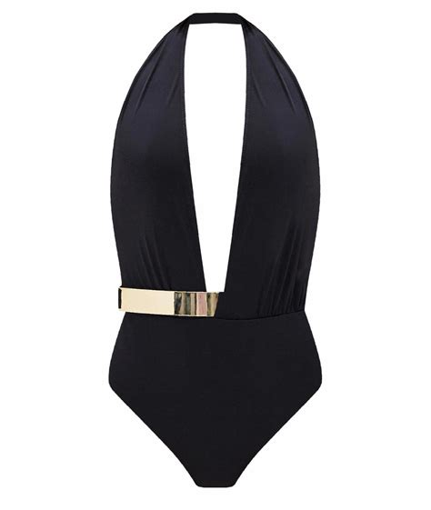 Moeva Черный полиэстеровый купальник для женщин купить в интернет магазине с доставкой