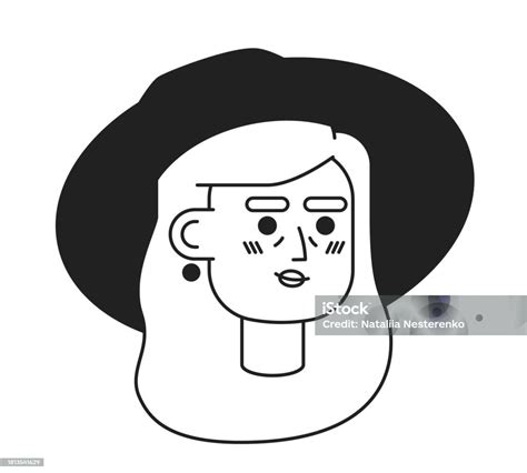 유럽 노인 여자 밀짚 모자 흑인과 백인 2d 벡터 아바타 일러스트 2차 도형에 대한 스톡 벡터 아트 및 기타 이미지 2차 도형 노인 드로잉 Istock