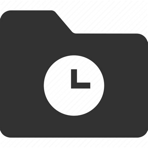 Folder Document Archive File Clock History Timer Icon Download