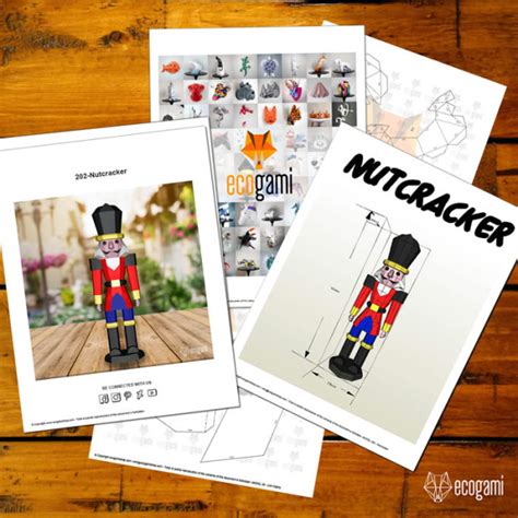 Nutcracker Papercraft 3d Template