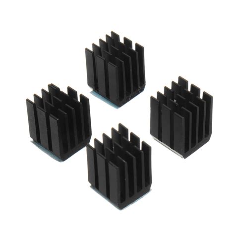 12pcs Black Tmc2100 Stepper Motor Driver Cooling Heatsink With Back Gl