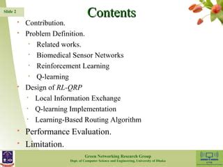 A Reinforcement Learning Based Routing Protocol With Qo S Support For Biomedical Sensor Networks