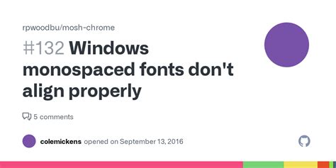 Windows Monospaced Fonts Dont Align Properly · Issue 132 · Rpwoodbumosh Chrome · Github