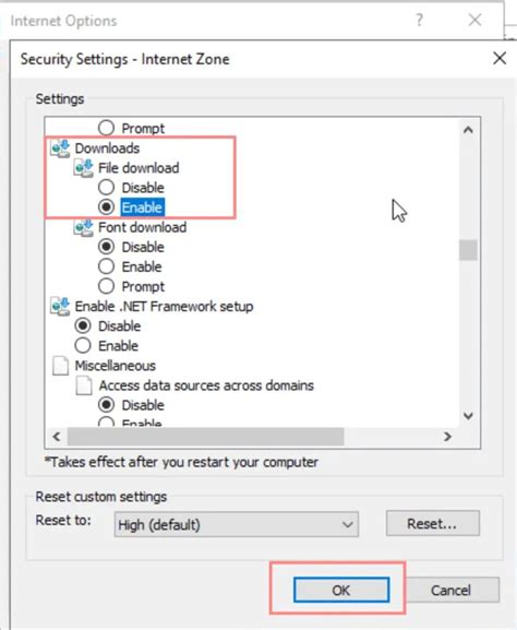 Fix Current Security Settings Do Not Allow This File To Be Downloaded